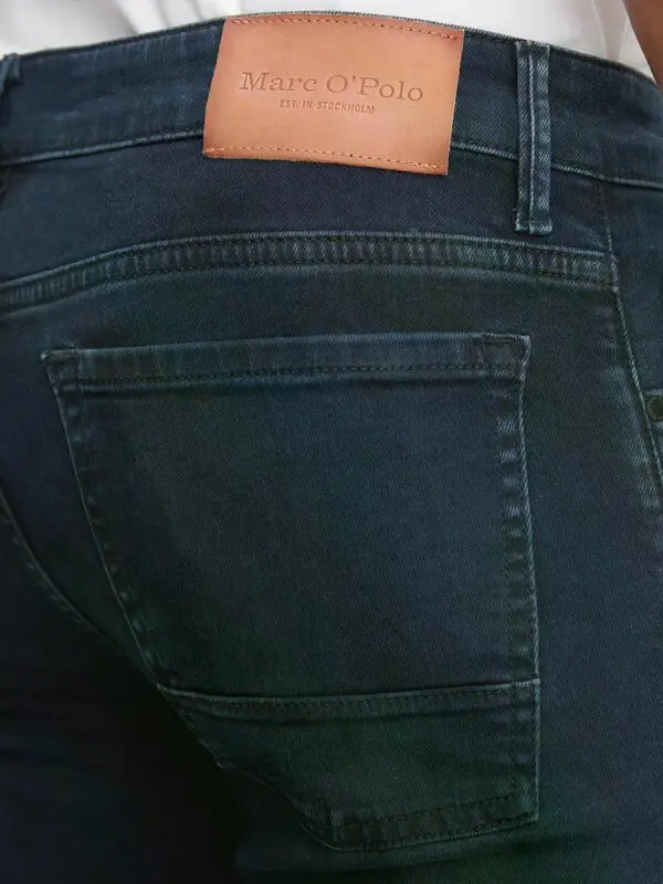 Marc O'polo Leather-patch Jeans With Belt Loops