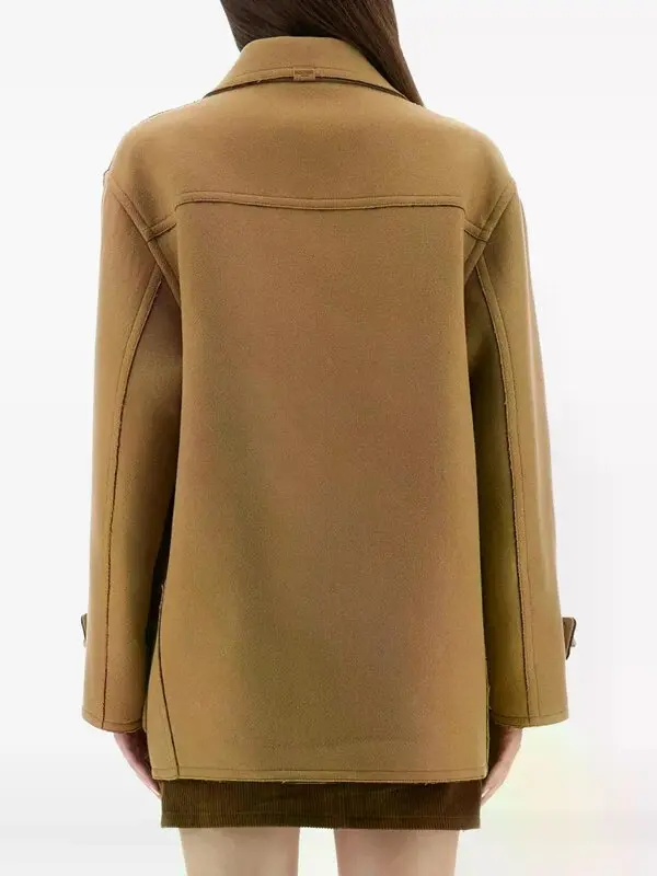 Moschino Toggle Pocket Coat - Neutrals
