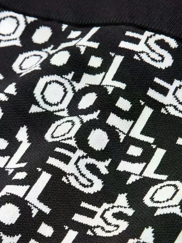 The Kooples Logo-pattern Knitted Mini Skirt