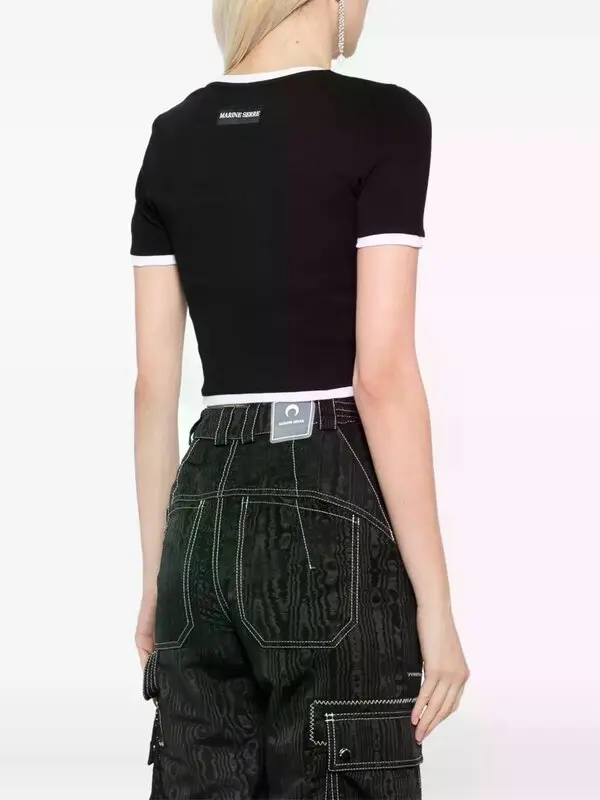MARINE SERRE Logo Ringer Top