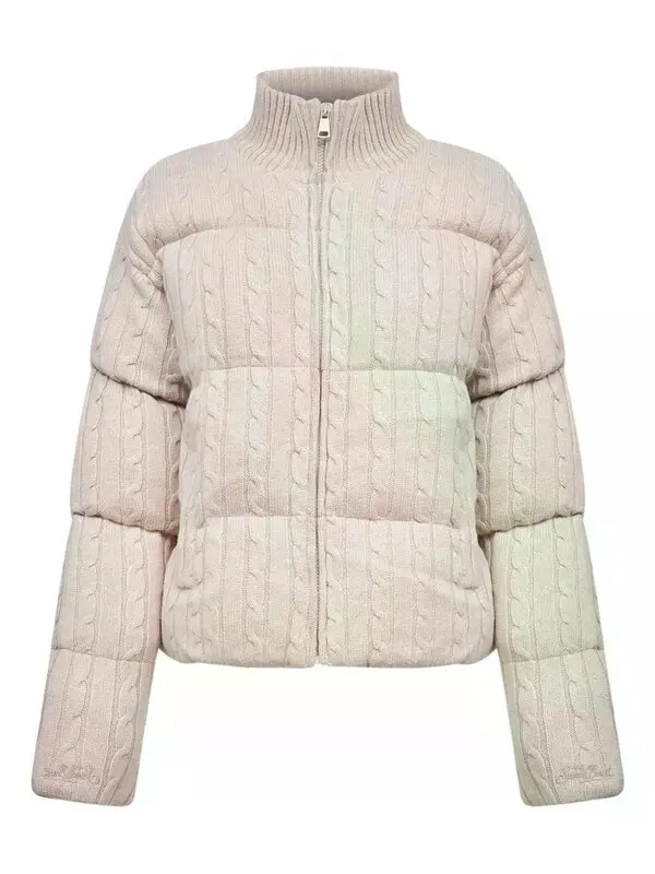 MC2 SAINT BARTH Cable-knit Quilted Coat