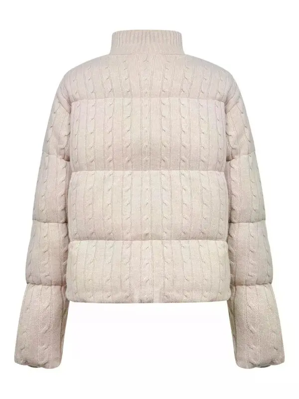 MC2 SAINT BARTH Cable-knit Quilted Coat