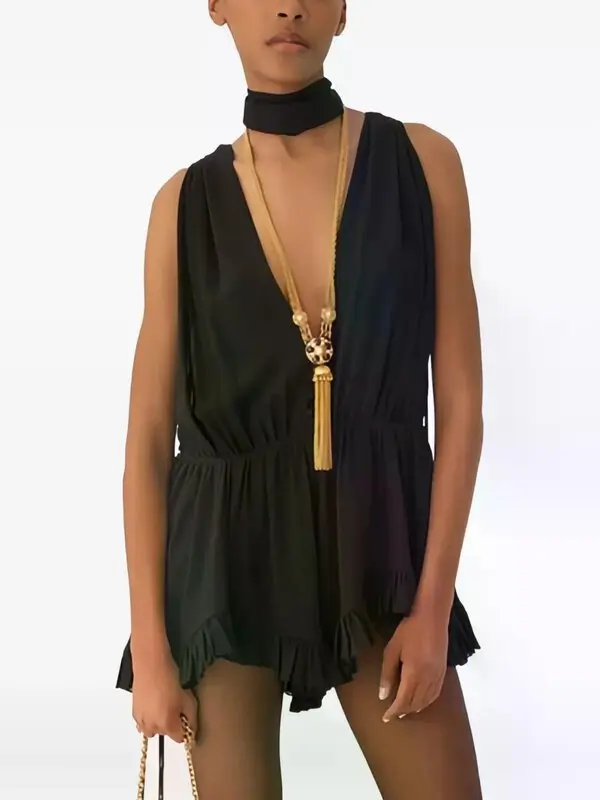 Chloé V-neck Ruffled Jumpsuit