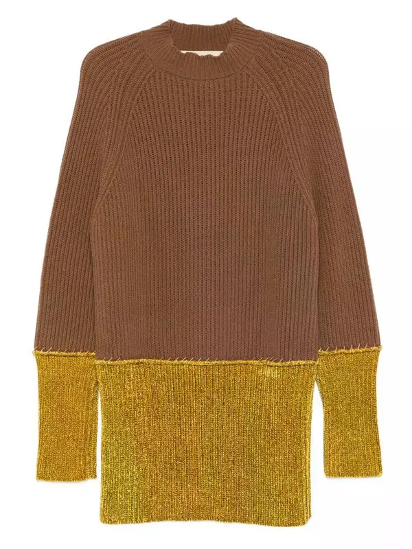 Marni Ribbed Colour-block Sweater