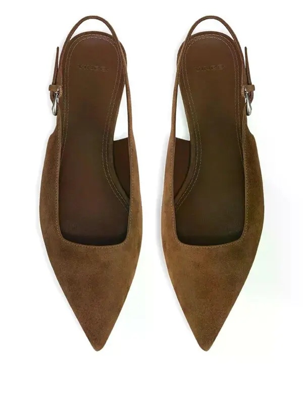 Vince Gracy Slingback Flat Pumps - Brown
