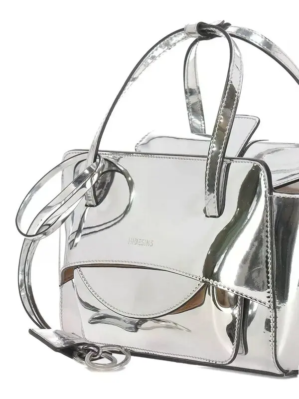 HIDESINS Top Handle Shoulder Bag - Silver