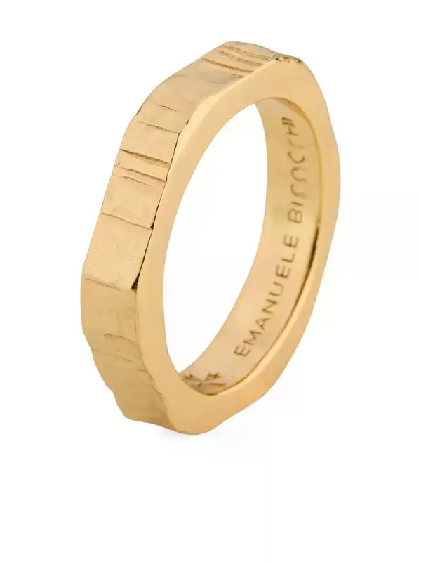 Emanuele Bicocchi Small Hammered Band Ring - Gold