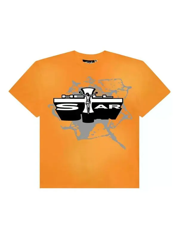HELLSTAR Emblem T-shirt - Orange