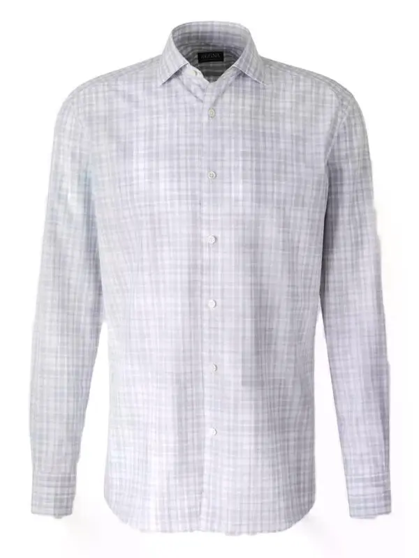 Zegna Check-pattern Button Shirt