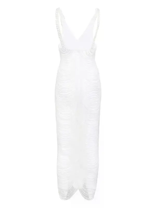 Giuseppe Di Morabito Beaded V-neck Dress