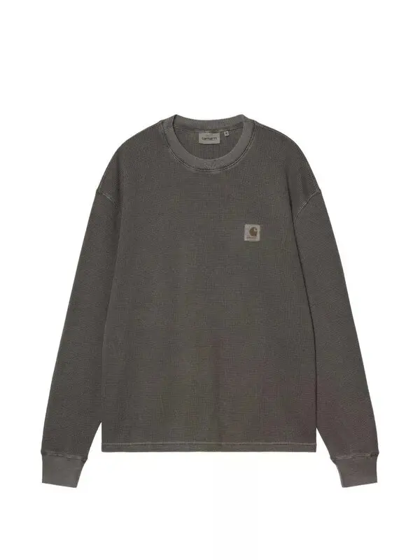 Carhartt Work In Progress Logo-patch Long-sleeve T-shirt - Black