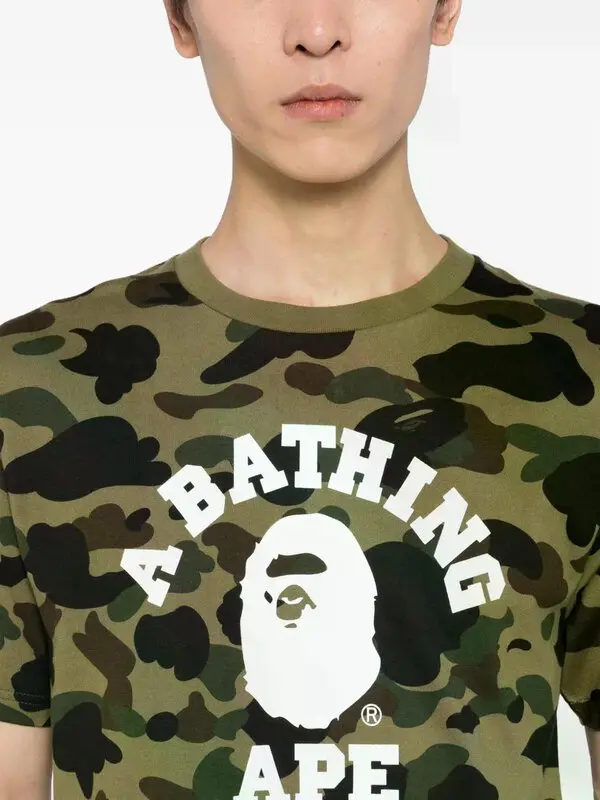 A BATHING APE Logo Printed T-shirt