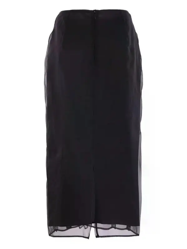Cecilie Bahnsen Midi Skirt With Ruffled Detail