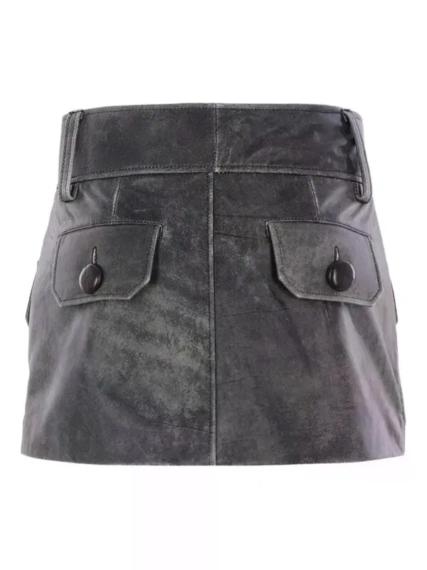 Vaquera Pocket Button Mini Skirt