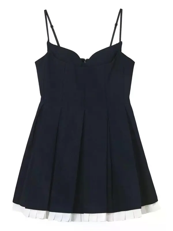 SHUSHU/TONG Pleated Mini Dress - Blue