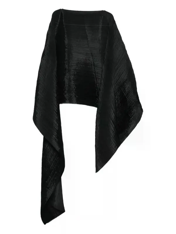 Issey Miyake Asymmetric Pleated Blouse