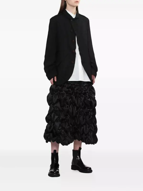 BLACK COMME DES GARÇONS Ruffled Midi Skirt
