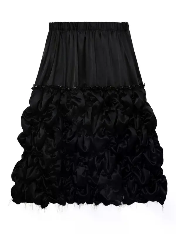 BLACK COMME DES GARÇONS Ruffled Midi Skirt