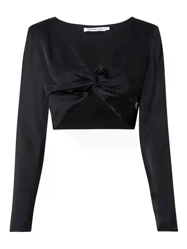 Calvin Klein Velvet Cropped Top