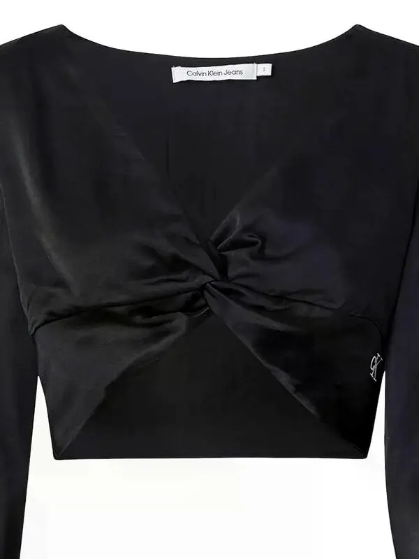 Calvin Klein Velvet Cropped Top