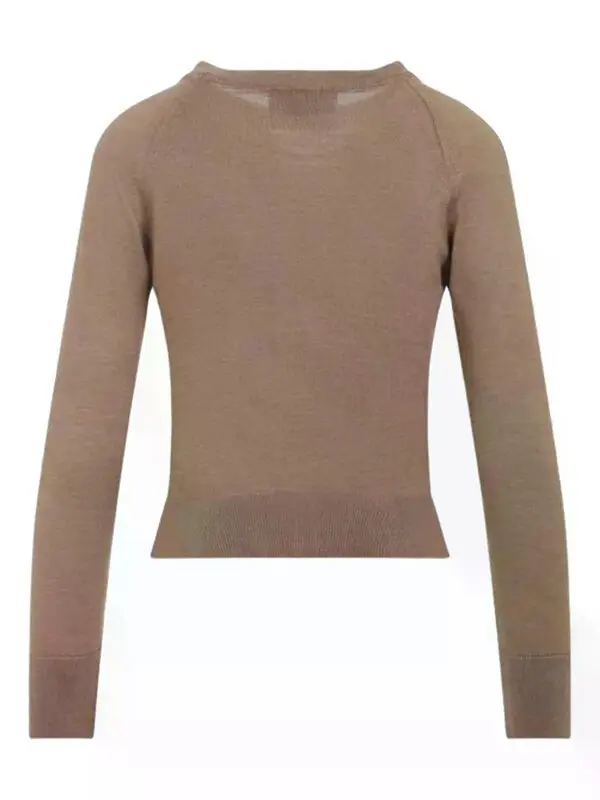 Simone Rocha Sweater With Pearl Chain And Bow Detail