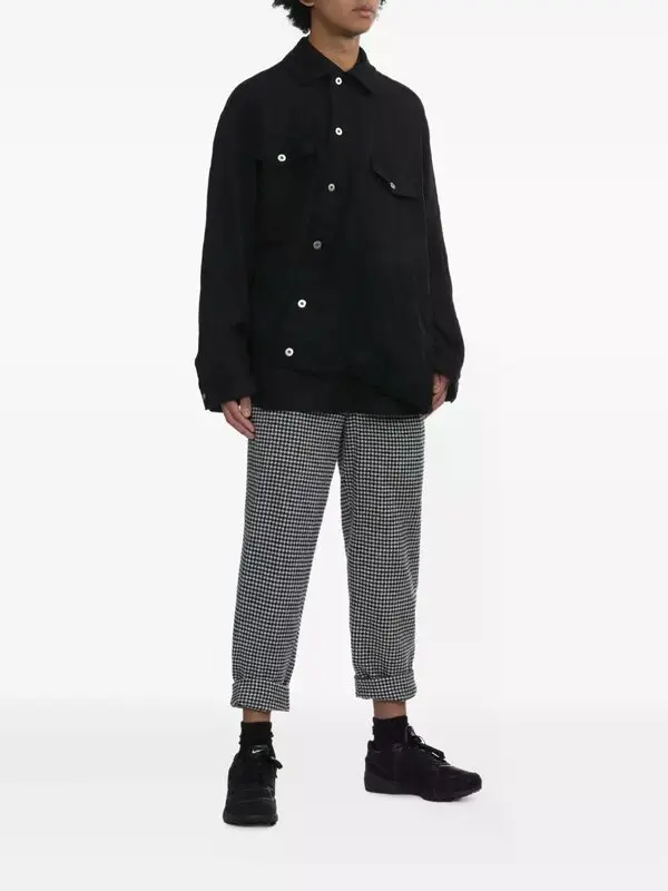 BLACK COMME DES GARÇONS Houndstooth-pattern Trousers