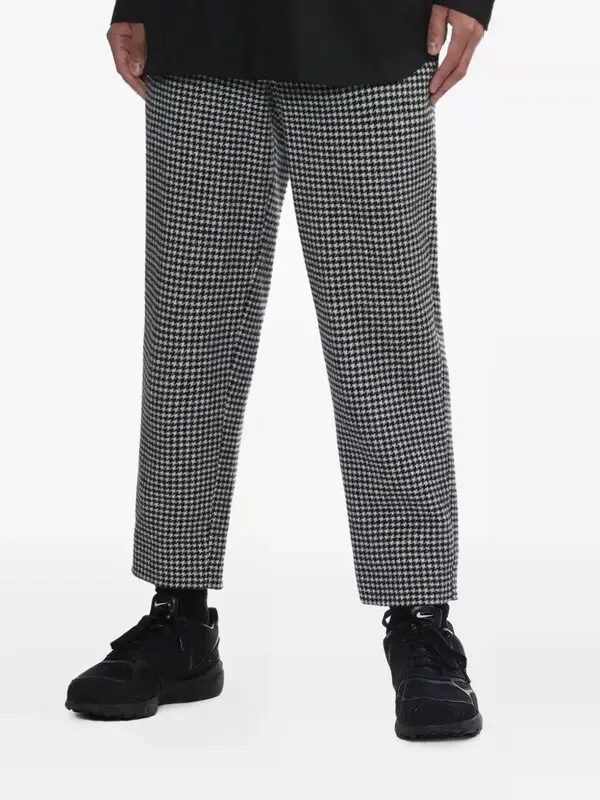 BLACK COMME DES GARÇONS Houndstooth-pattern Trousers