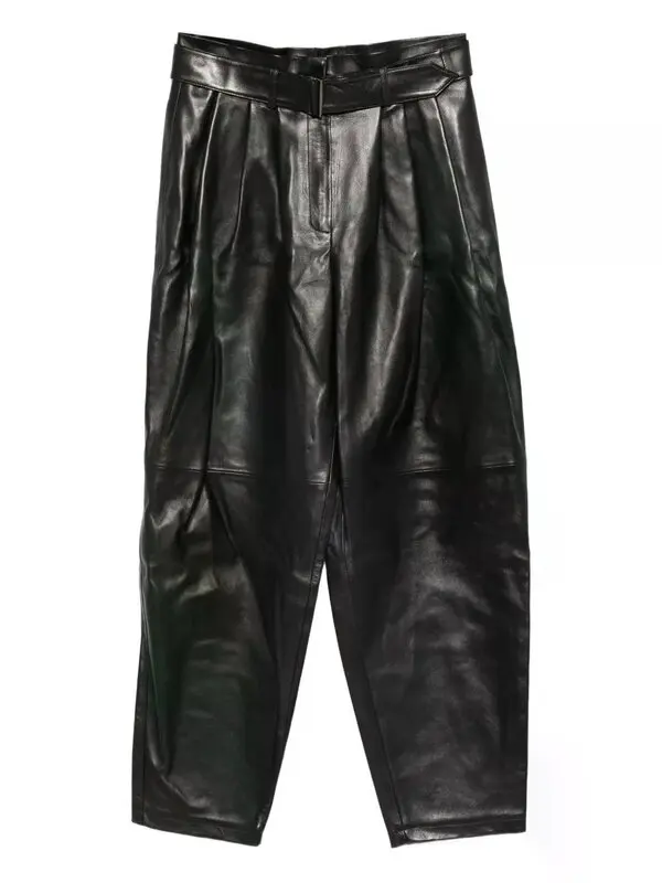 Magda Butrym Belted Leather Trousers