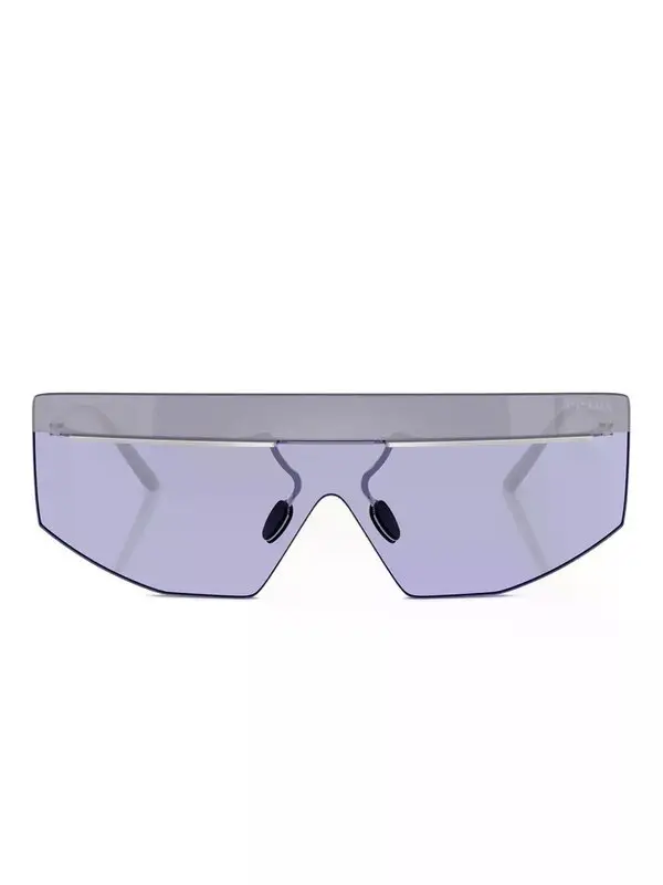 Prada Shield Frame Sunglasses - Silver