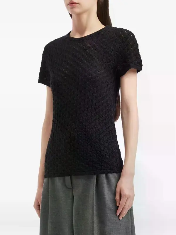 Proenza Schouler White Label Openwork Knit T-shirt