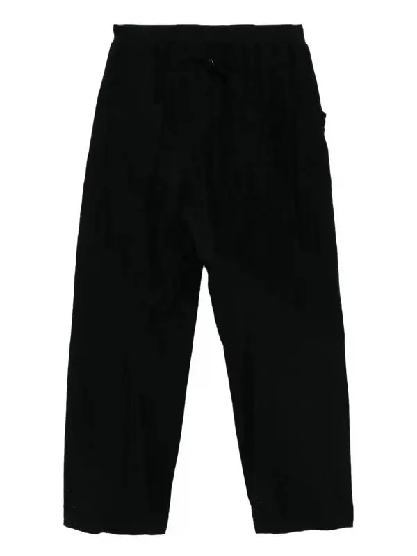 THE VIRIDI-ANNE Wool Tapered Trousers