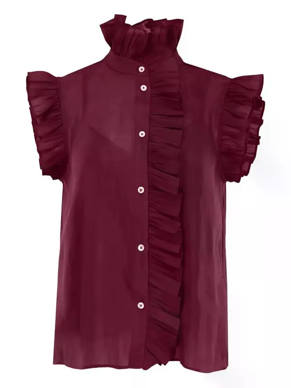 CHRISTY LYNN Marfa Ruffled Blouse