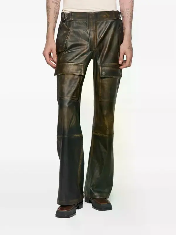 MISBHV Leather Moto Cargo Trousers
