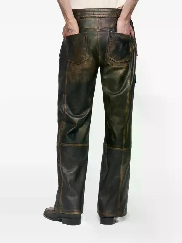 MISBHV Leather Moto Cargo Trousers
