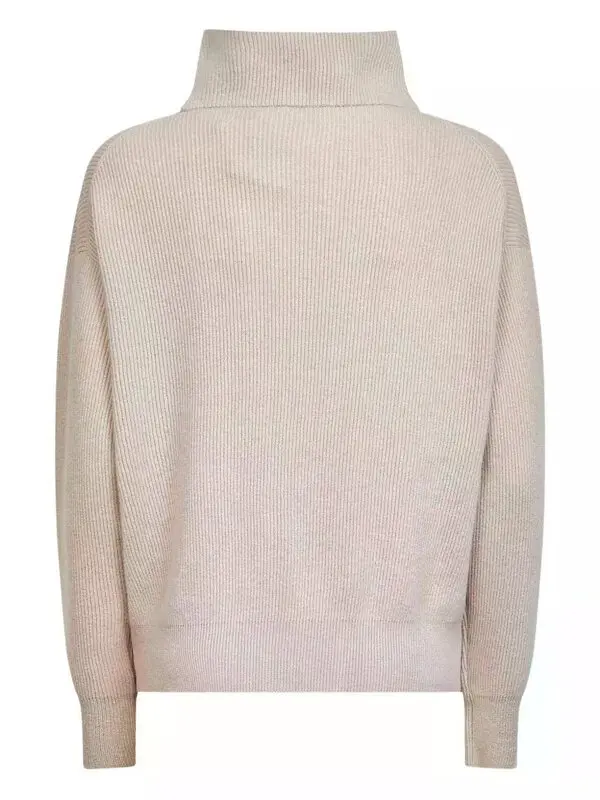 Brunello Cucinelli Ribbed High-neck Sweater