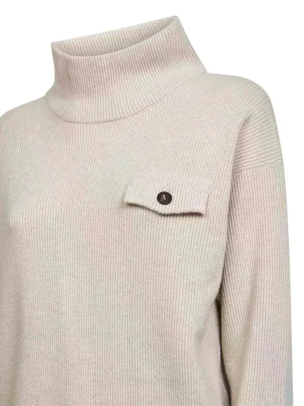 Brunello Cucinelli Ribbed High-neck Sweater