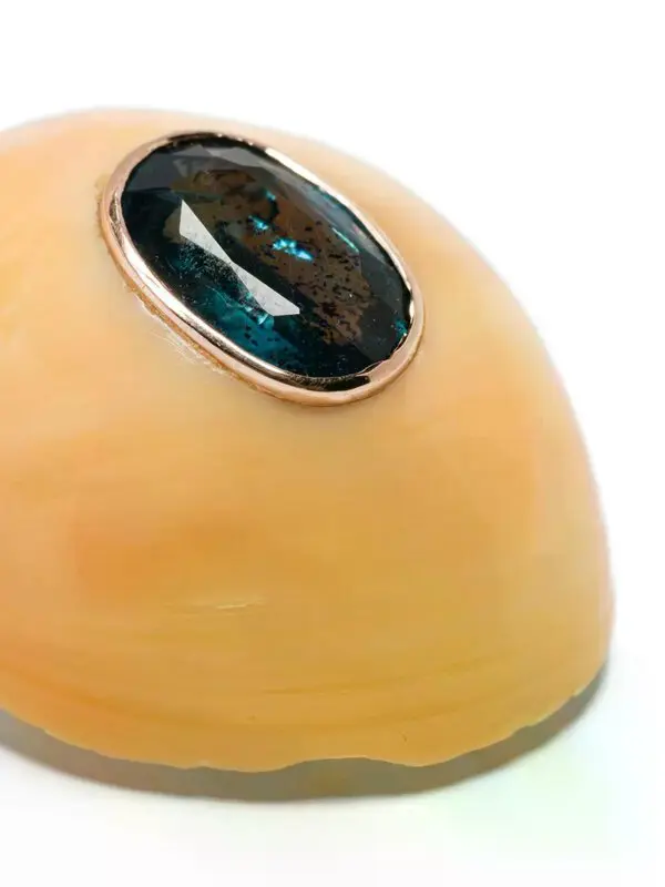 DEZSO 18k Rose Gold Narita Kyanite Pendant
