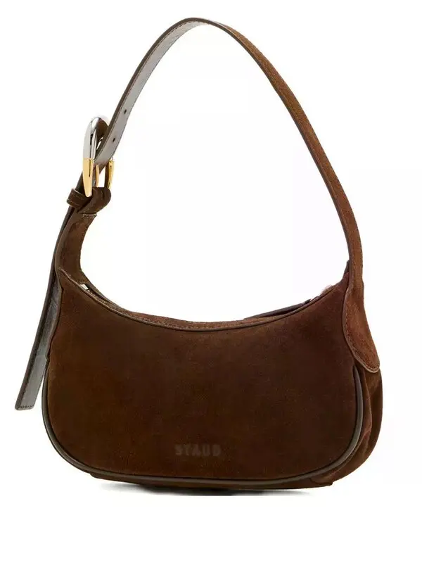 Staud Owen Zip Leather Shoulder Bag