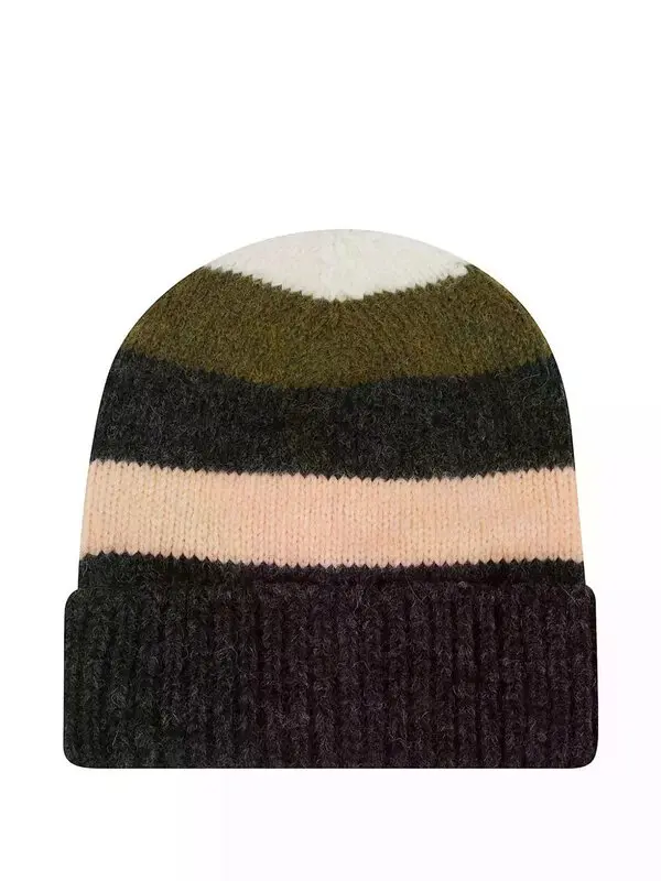 Alanui Striped Alpaca Beanie - Black
