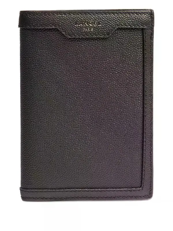 LANCEL Compact Leather Wallet - Black