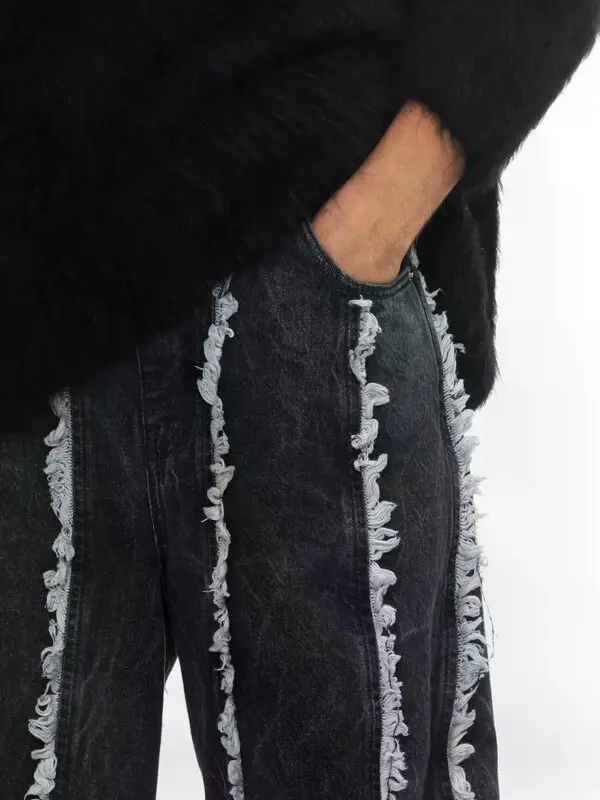 Séfr Cutline Frayed Jeans