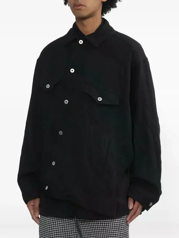 BLACK COMME DES GARÇONS Buttoned Pocket Overshirt
