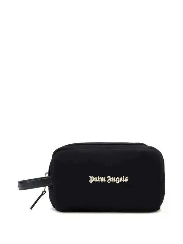 Palm Angels Signature-logo Pouch - Black