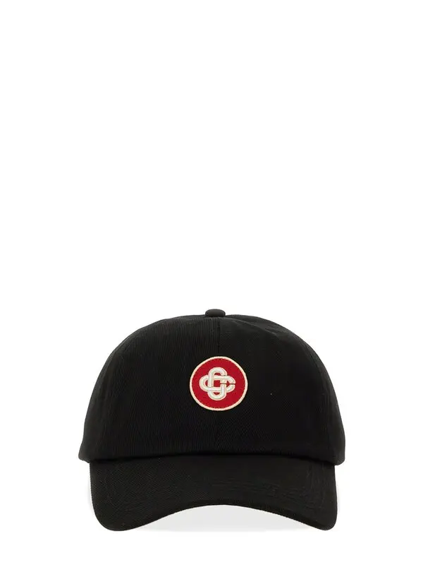 Casablanca Baseball Cap With Logo Patch - Black
