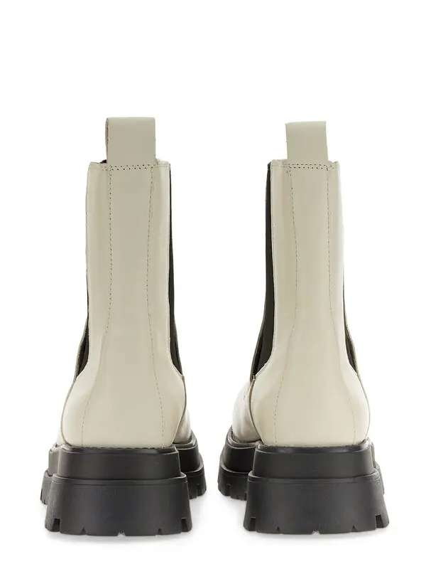 Ash Elite Leather Chelsea Boots - White