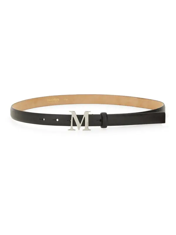 Max Mara Leather Belt - Black