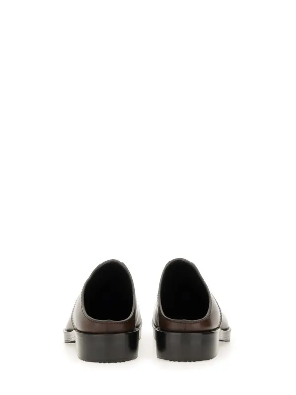 Dries Van Noten Leather Clogs