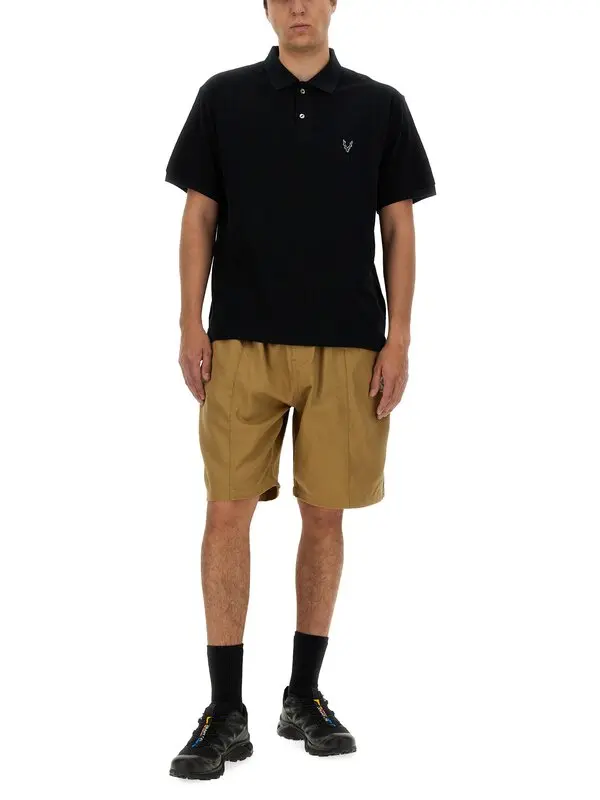 SOUTH2 WEST8 Cotton Polo - Black
