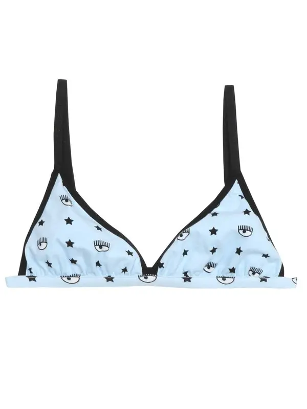 CHIARA FERRAGNI Bralette With Logomasnia - Azure
