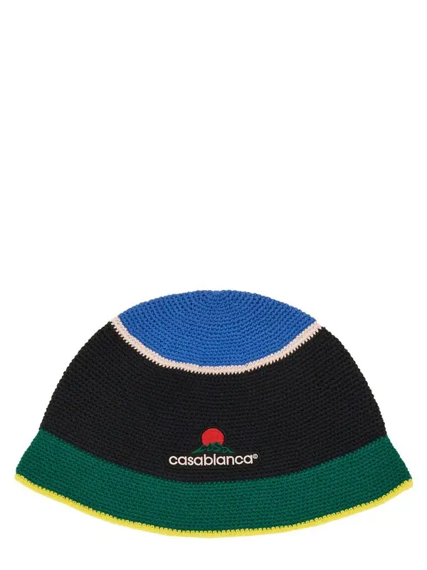 Casablanca Crochet Bucket Hat - Multicolour